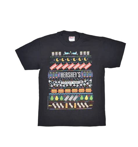 Vintage 1993 Hersheys Chocolate World Graphic T Shirt Gem