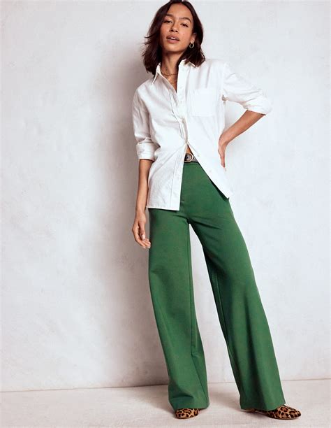 Belgravia Ponte Pants Hunter Green Boden Usa