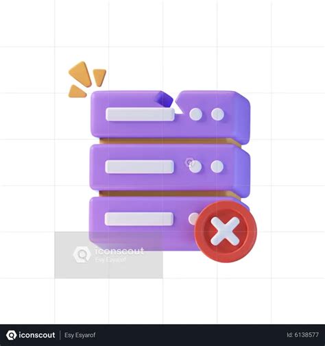 Database Error 3d Icon Download In Png Obj Or Blend Format