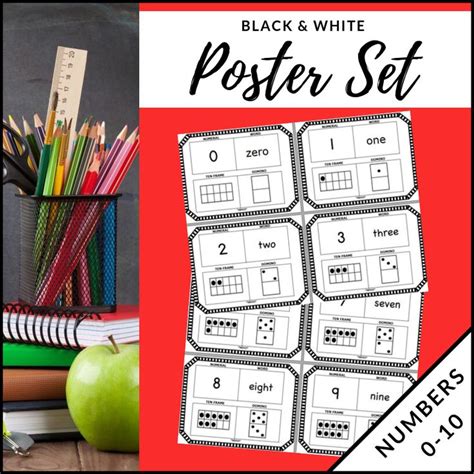Number Posters 110 Printable Numbers Math Resources