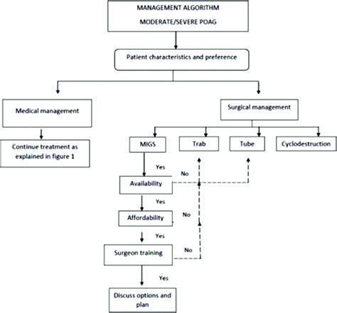 A Flowchart Of Management In A Case Of Moderate Severe Primary Open Download Scientific Diagram