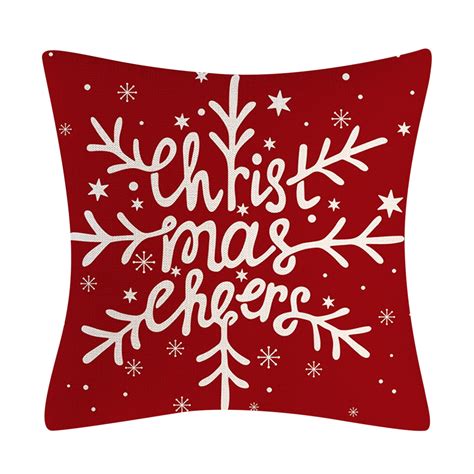 Ongmies Pillow Covers Clearance Christmas Linen Hug Pillowcar Box Santa