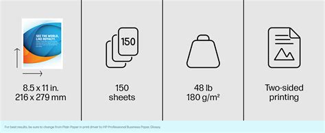 HP brochure paper glossy 150 sheet s Letter 180 g m²