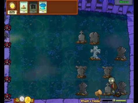Walkthrough Plants VS Zombies Minigames Whack A Zombie YouTube