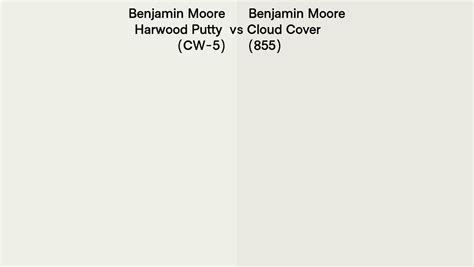 Benjamin Moore Harwood Putty Vs Cloud Cover Side By Side Comparison