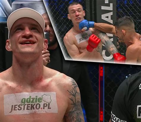 Sebastian Przybysz mistrzem wagi koguciej Polak pokonał Bruno Azevedo w walce wieczoru XTB KSW