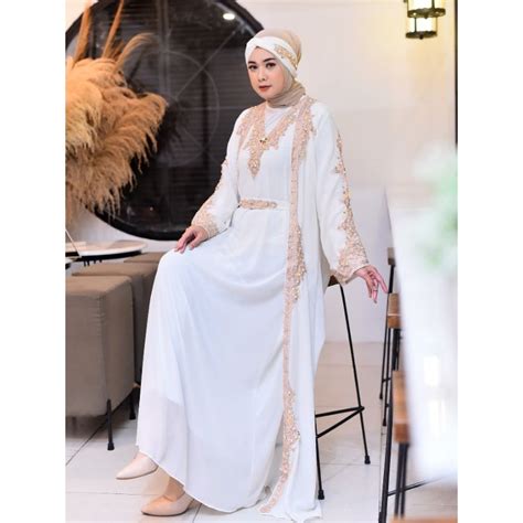 Jual Gamis Kaftanabaya Dubai Premium Terbaru 2025 Dress Muslim Freya