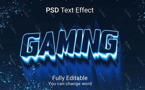 Gaming Font Style Effect Photoshop Premium Psd File