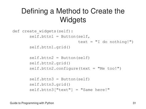 Ppt Guide To Programming With Python Powerpoint Presentation Free
