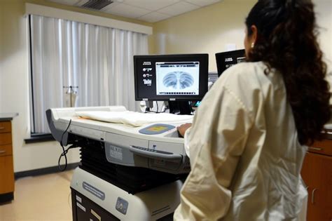 Operating Bone Densitometry Equipment Ar Generative Ai Premium Ai