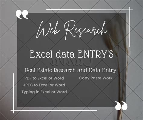 Do Excel Data Entry Typing Copy Paste Formatting By Hadi3220 Fiverr