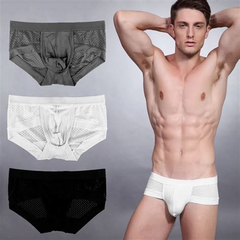 Ropa Interior Sexy Para Hombres Hombre Boxer Calzoncillos Shorts Bulto