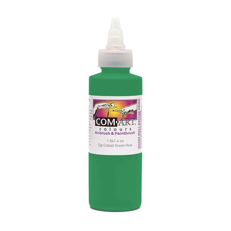 Com Art Colours Acrylic Opaque Cobalt Green Hue 4 Oz Anest Iwata Medea