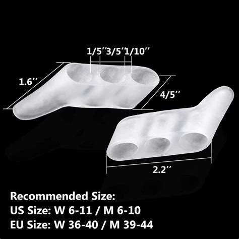 Sumifun Gel Toe Spreader Silicone Protection For Overlapping And Crooked