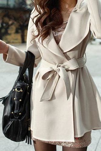 White Wool Long Winter Dress Coat On Luulla