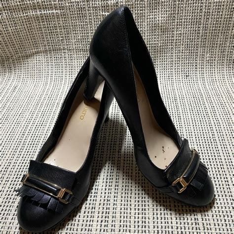 Franco Sarto Shoes Franco Sarto Rufina Pumps Black Leather Wgold