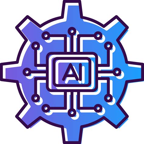 Artificial Intelligence Gradient Filled Icon 42763484 Vector Art At
