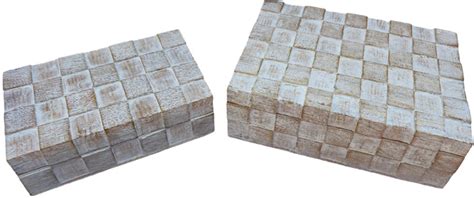 Set Of 2 Wooden Lattice Boxes Bohemia And Co
