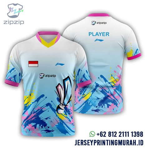 Desain Jersey Badminton Bikin Jersey Bulutangkis Satuan Full Print