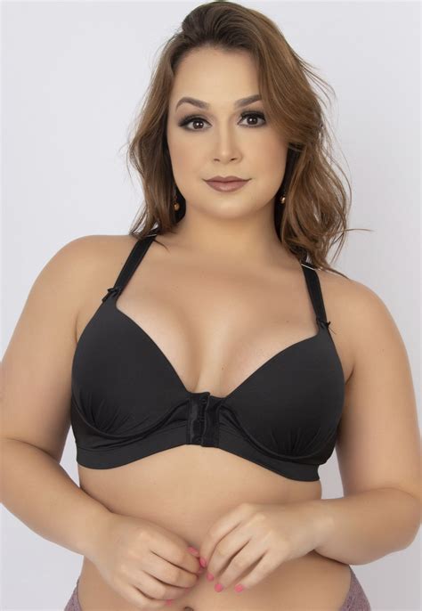 Soutien Bella Fiore Modas Bojo Reforçado Nadador Preto Compre Agora