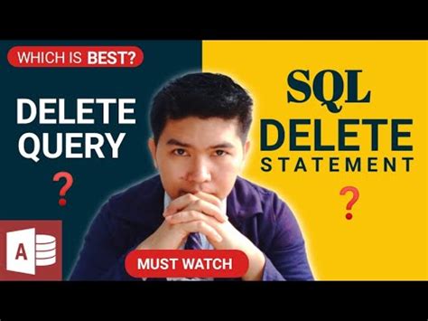 Deleting Records Using DELETE QUERY Vs SQL Delete Statement Which Is Best YouTube