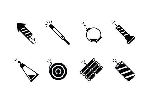 Diwali Crackers Set Icon 152656 Vector Art At Vecteezy