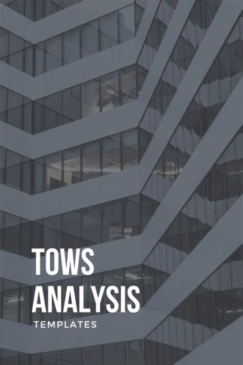 Buy Tows Matrix Analysis Templates The Ultimate Journal Of Tows