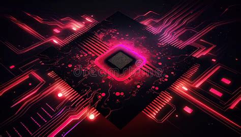 digital backdrop generative ai with abstract tech background chip