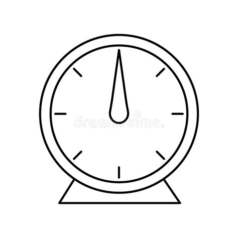 Glossy Vector Illustration Of An Analog 60 Minute Timer Stock Vector