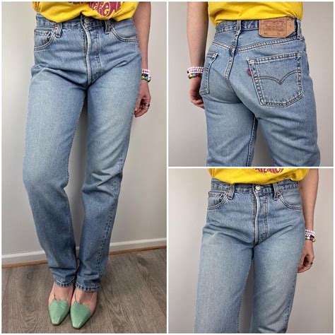 Levis 501 Vintage W27 L32 Jeans 501s Blue Stonewash Faded 90s Levis