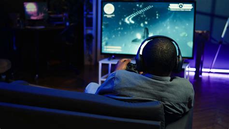 Man Playing Entertaining Flying Videogame On Stock Footage Sbv
