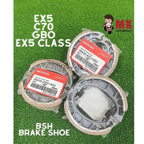 Bsh Brake Shoe With Spring For Honda Ex5 C70 Gbo Ex5 Class Lining