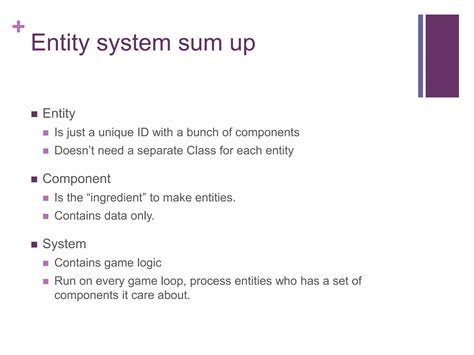 OGDC Component Based Entity System Mobile Game Development PPT