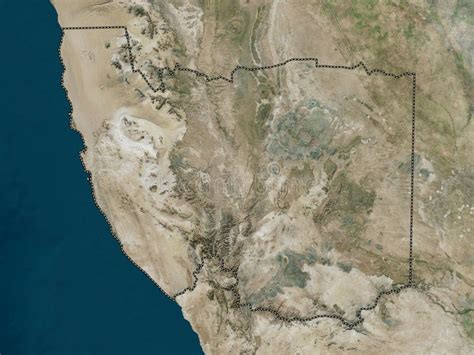 Karas Namibia High Res Satellite No Legend Stock Illustration