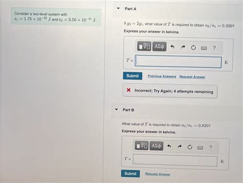 Solved Consider A Two Level System With ε1175×10 22j ﻿and
