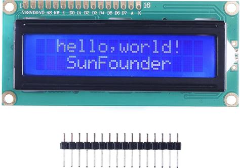 Sunfounder Lcd1602 Module With 33v Backlight India Ubuy