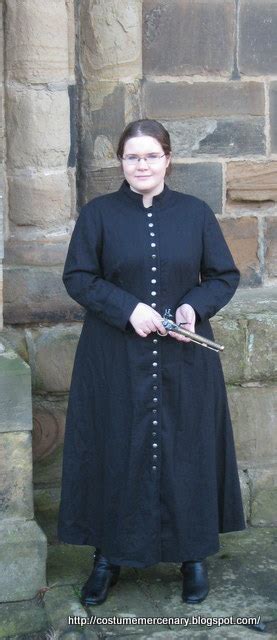The Costume Mercenary Commission Black Linen Cassock