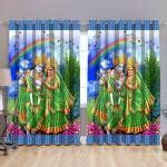 Buy Frimerr Multicolor Radha Krishna 3D FRIMERR Digital Printed