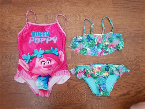 Dreamworks Trolls Poppy Baddräkt Blommig Biki 403511551 ᐈ Köp På
