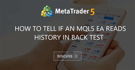How To Tell If An Mql5 Ea Reads History In Back Test Best Ea Expert