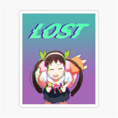Hachikuji Mayoi Aesthetic Sticker For Sale By Kiss Shot Redbubble