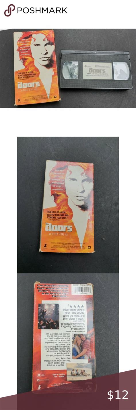 The Doors Vhs 1991 Val Kilmer Meg Ryan Billy Idol