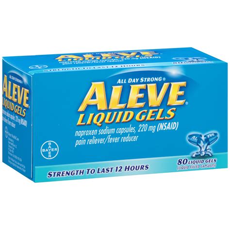 Aleve Naproxen Sodium Liquid Gels 120 Ct At Lily Howchin Blog
