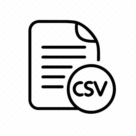 csv table csv file icon download on iconfinder