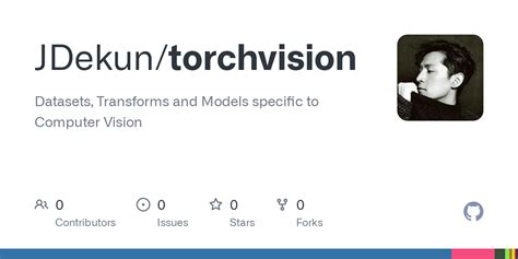 Github Jdekuntorchvision Datasets Transforms And Models Specific To Computer Vision