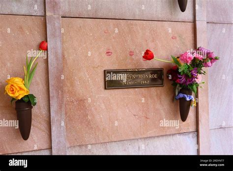 Los Angeles California MARILYN MONROE Grave At Pierce Brothers
