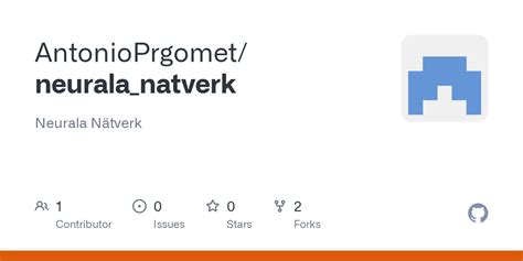Github Antonioprgomet Neurala Natverk Neurala N Tverk