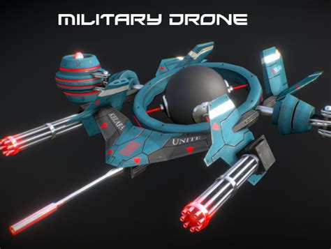 Military Drone D Air Unity Asset Store