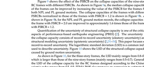 The Collapse Fragility Curves Of The 9 Story Rc Frames With Different