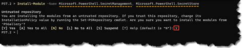 Powershell Encrypt Password Command Via Secret Management Module